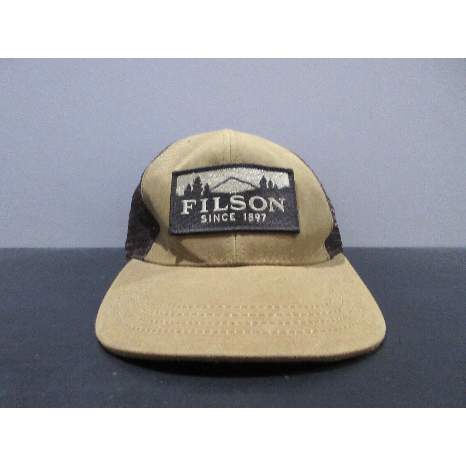 Filson Filson Hat Cap Strap Back Brown Trucker Patch Outdoors Work Wear ...