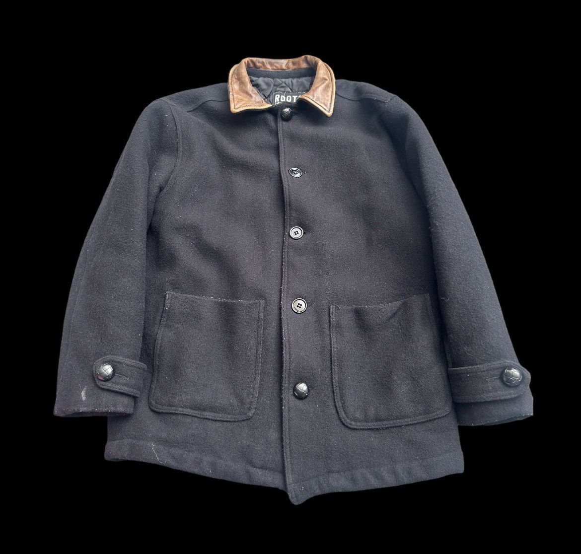 Vintage 2000s Wool Dreamworks Home Entertainment Staff Jacket Roots ...