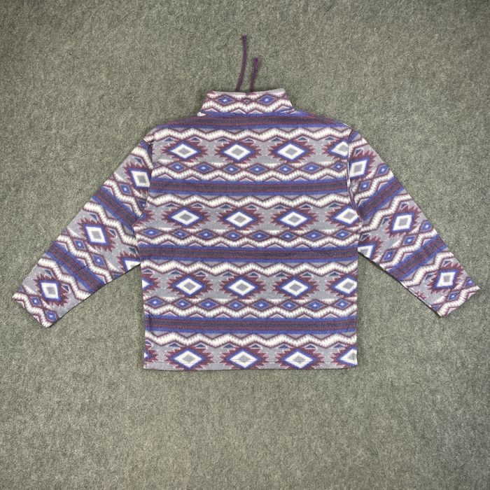 Vintage Vintage Multicolor Geometric Printed Fleece Sweatshirt -J107 ...