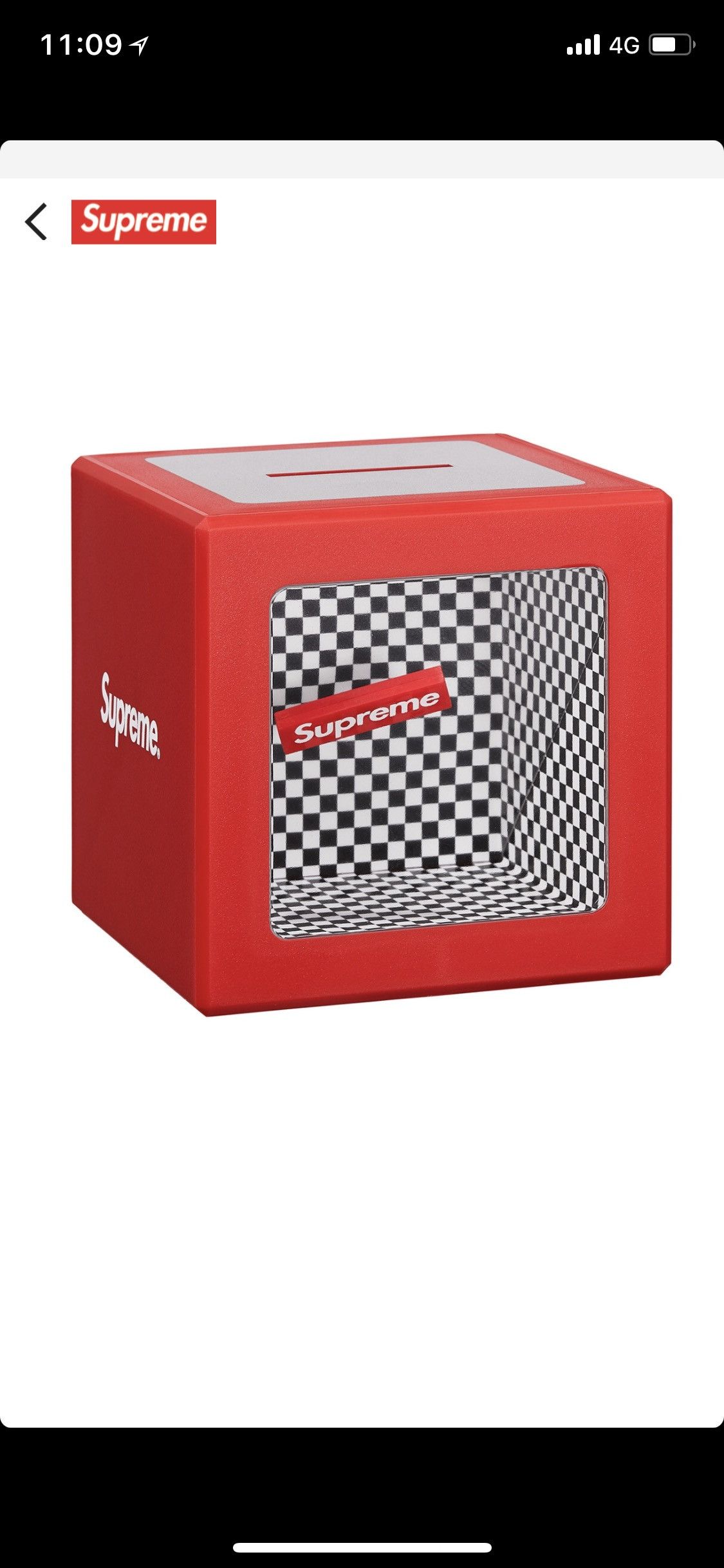 Supreme Illusion Coin Bank | Grailed