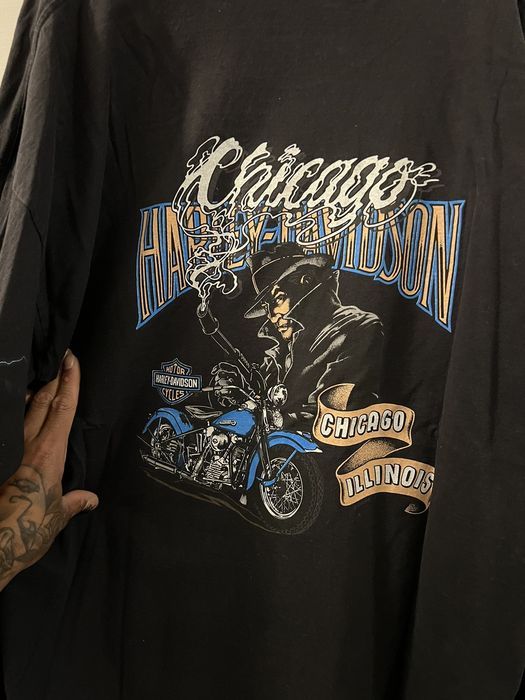 Harley Davidson Harley Davidson chicago gangster lightning tee 3XL ...