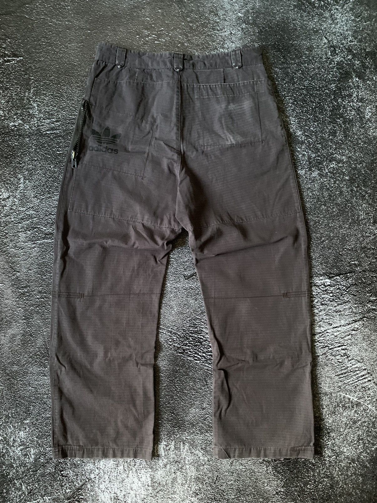 Adidas Rare Vintage Adidas Baggy Rap Pants Grey Streetwear | Grailed