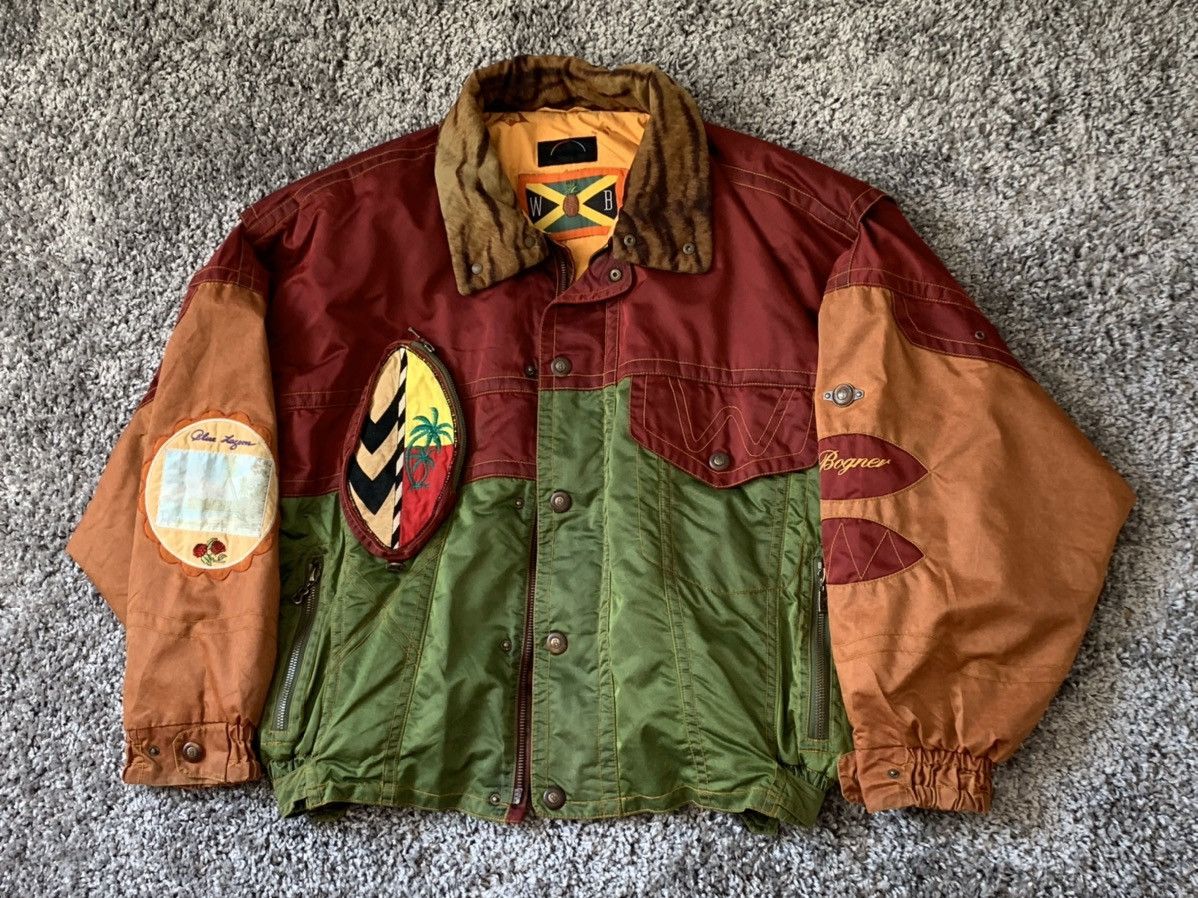 Bogner × Vintage !Extremely rare Bogner “Jamaica Dreams” bomber jacket ...
