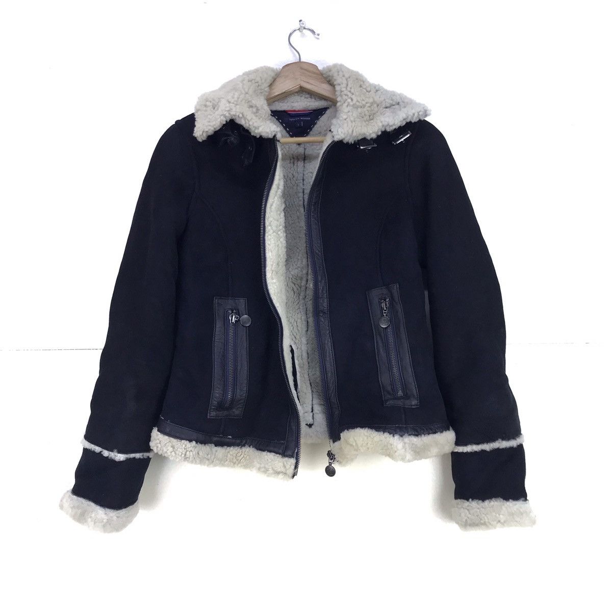 Genuine Leather × Sheepskin Coat × Tommy Hilfiger Tommy Hilfiger ...