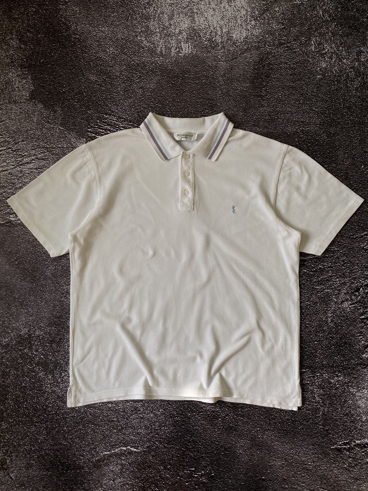 Vintage YSL Yves Saint Laurent luxury streetwear polo tee | Grailed