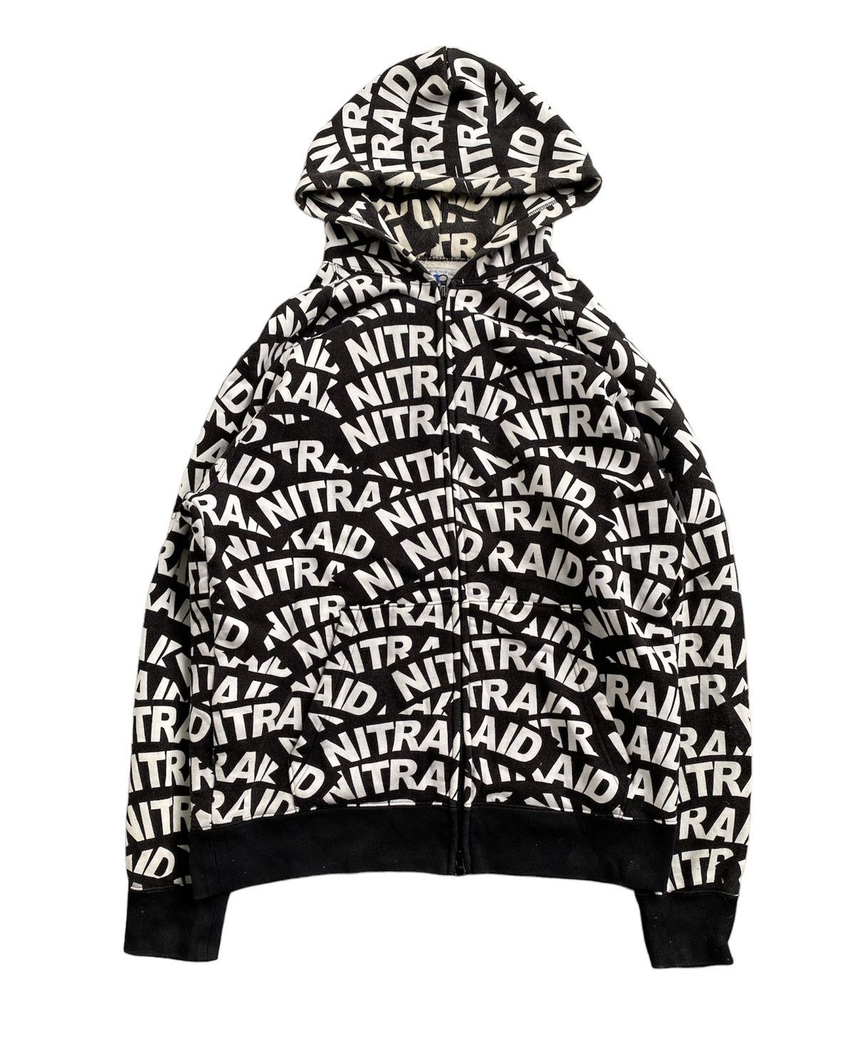 Japanese Brand × Nitraid × Phenomenon Vtg Nitraid All over print logo hoodie | Grailed