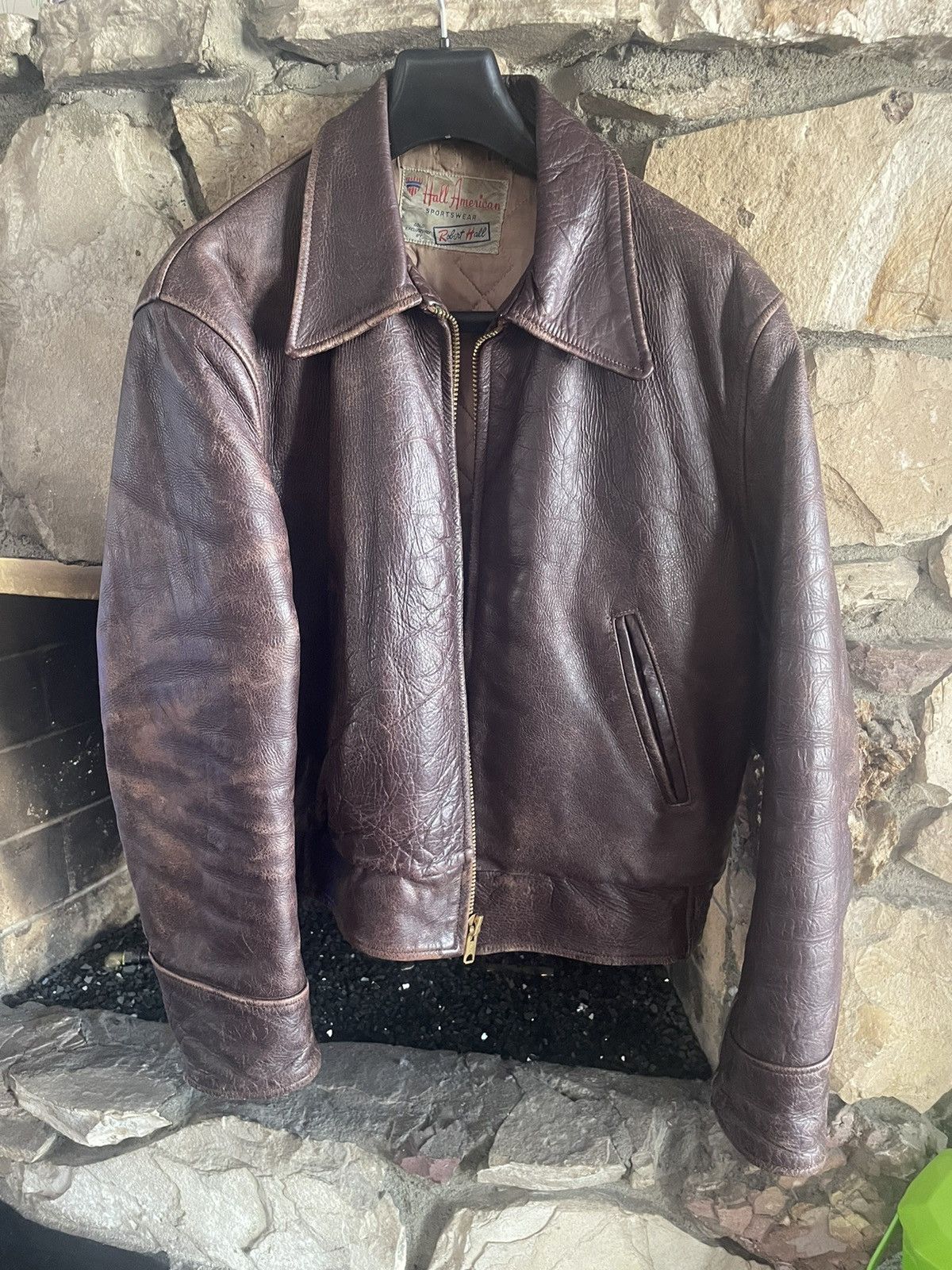 Vintage Vintage Robert Hall Leather Jacket *FINAL PRICE DROP* | Grailed