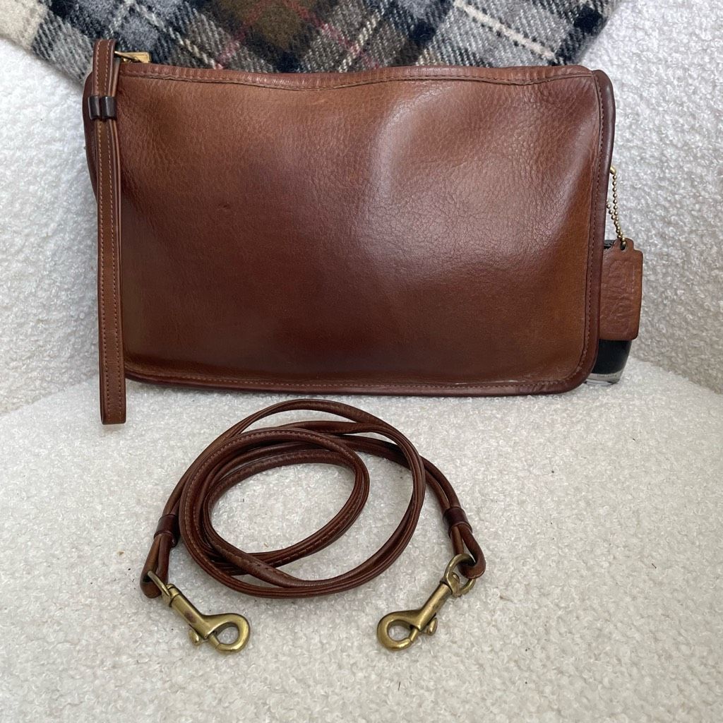 Coach Vintage Coach Basic Clutch Basic Bag Shoulder Mocha Brown Pr ...
