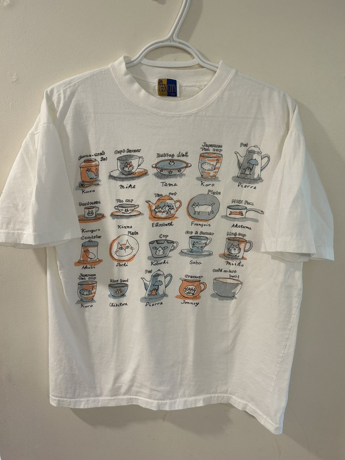 Vintage Crazy Vintage Boxy 90s Tea Cup Styles T-Shirt | Grailed