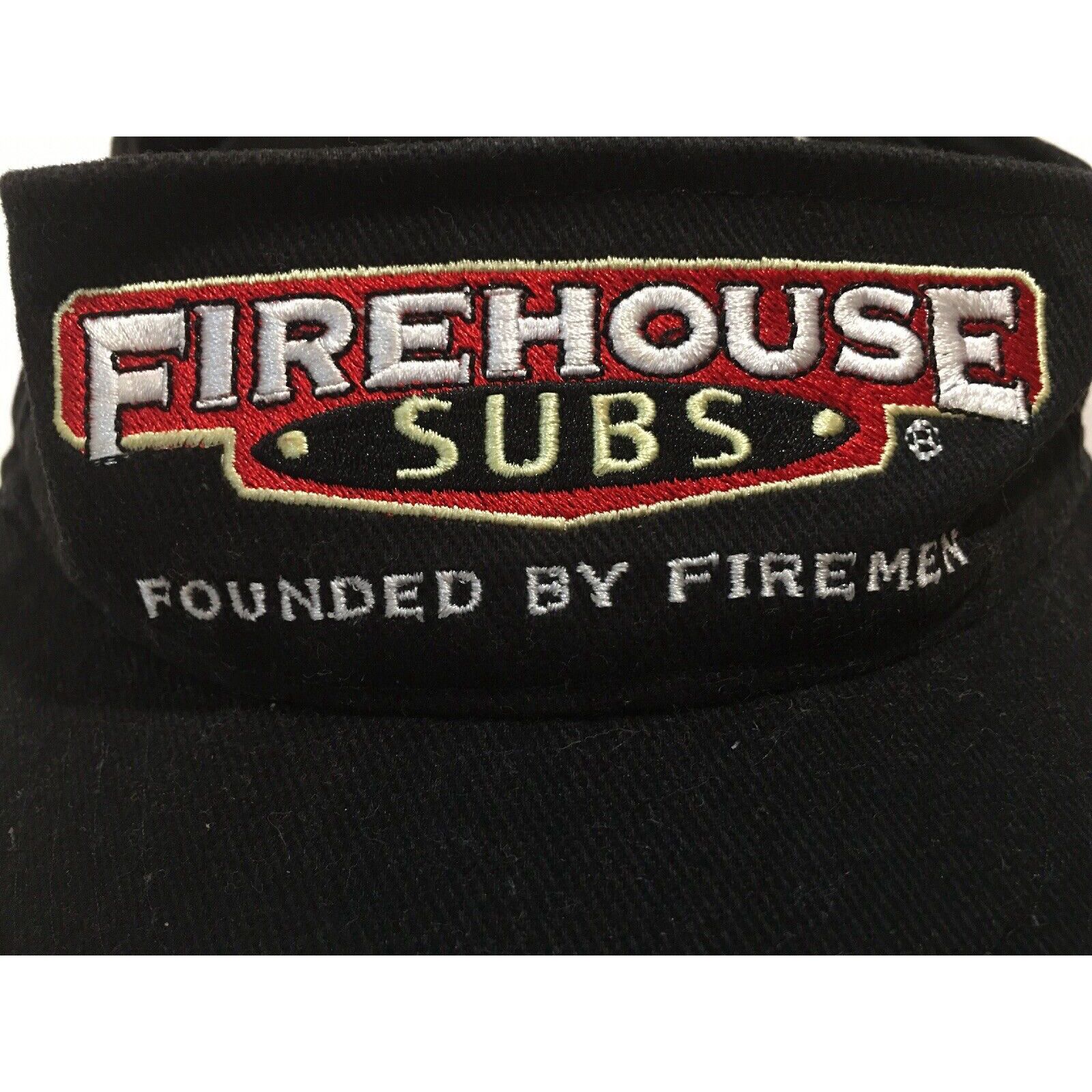 Vintage Firehouse Subs Visor Crew Employee Fast Food Logo Uniform ...