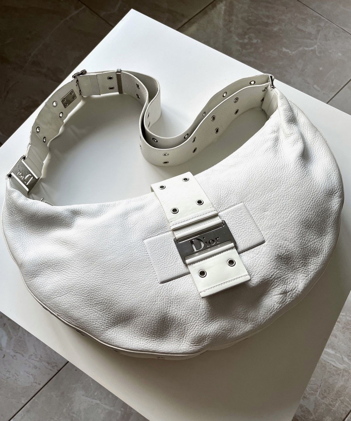 Dior × Streetwear × Vintage Y2K DIOR STREET CHIC GALLIANO ERA HALF MOON ...