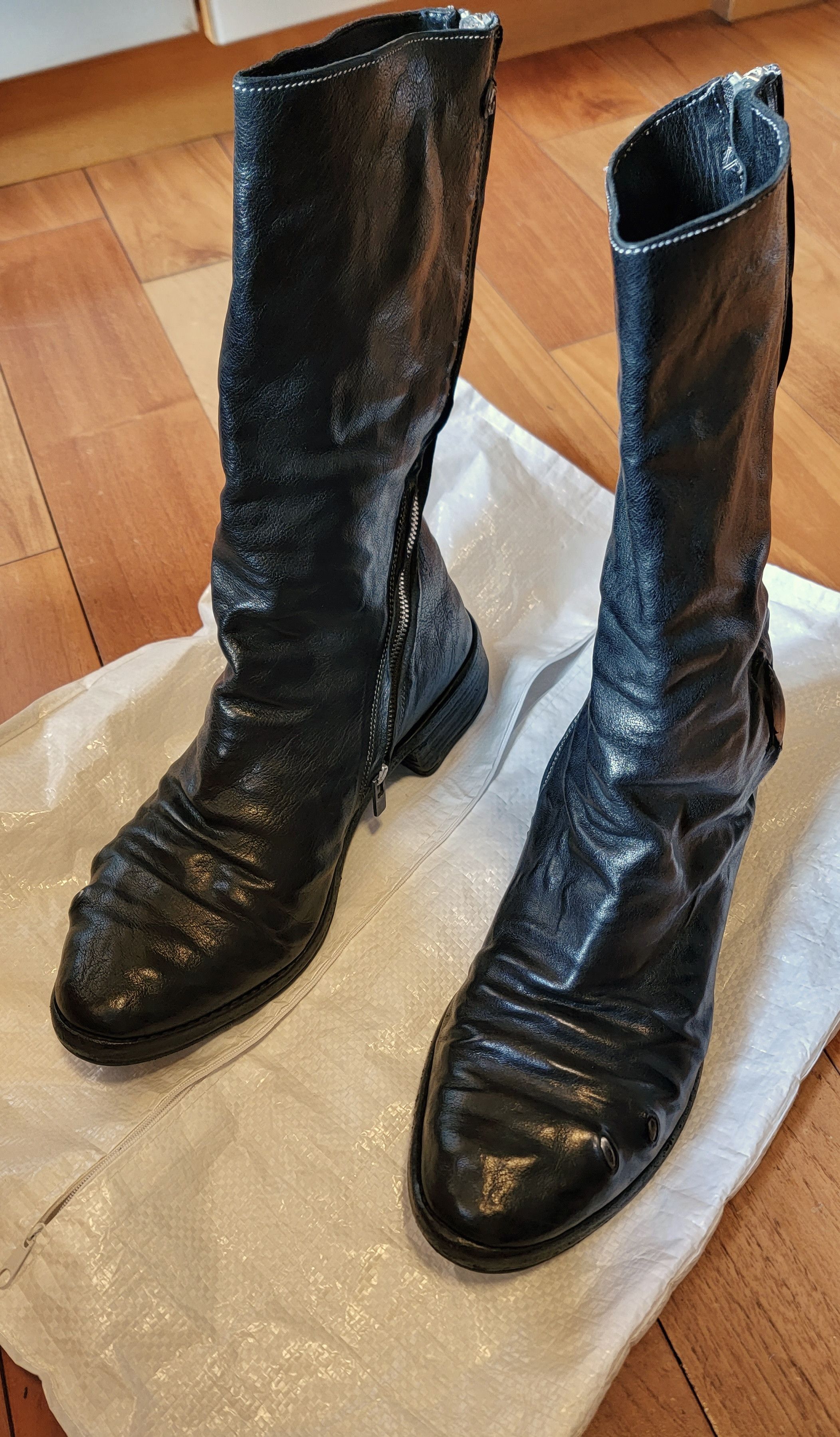 Carol Christian Poell CCP Prosthetic Tornado Zip Boots AM/ 2687P | Grailed