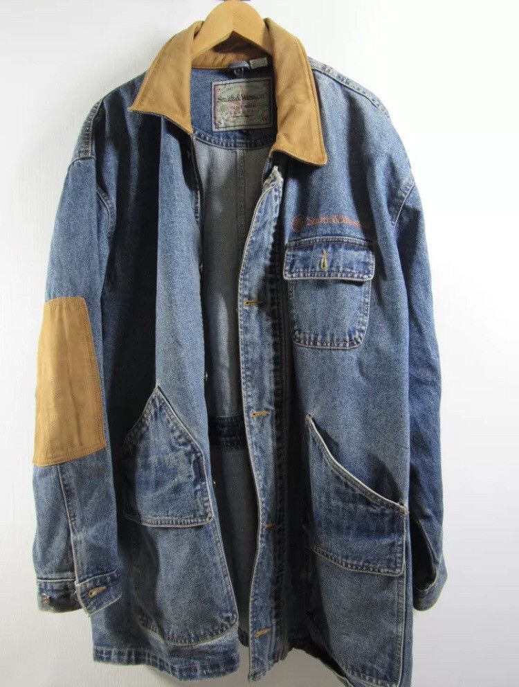 Vintage Smith & Wesson Vintage Denim Jacket 3/4 Length | Grailed