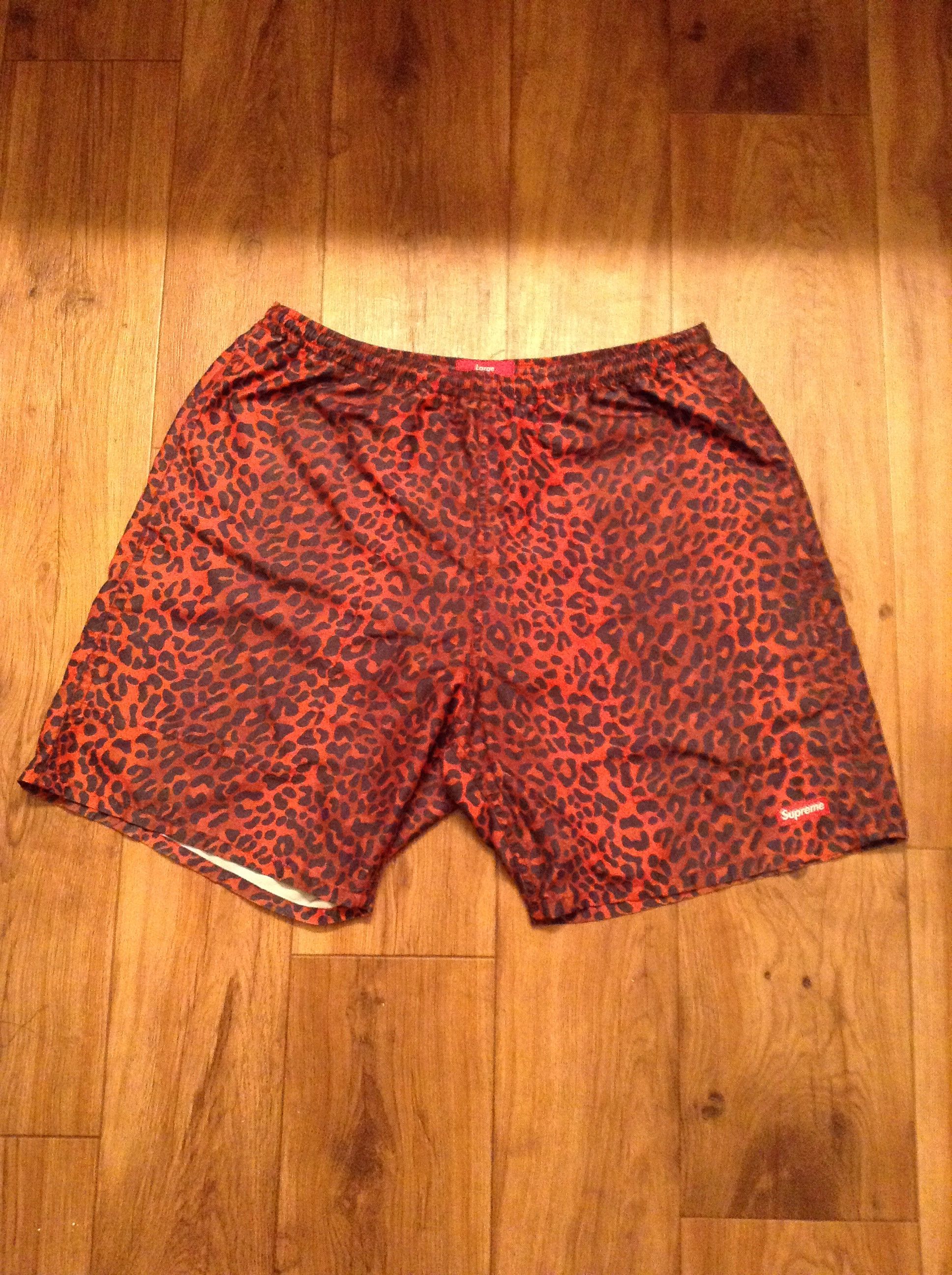 Supreme Leopard print trunks | Grailed