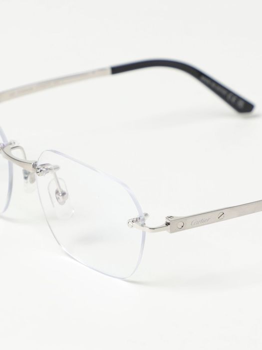Cartier Cartier Optical Frames Men Silver | Grailed