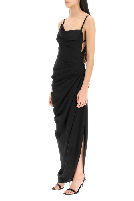 Jacquemus Jacquemus La Robe Saudade Longue Draped Dress | Grailed