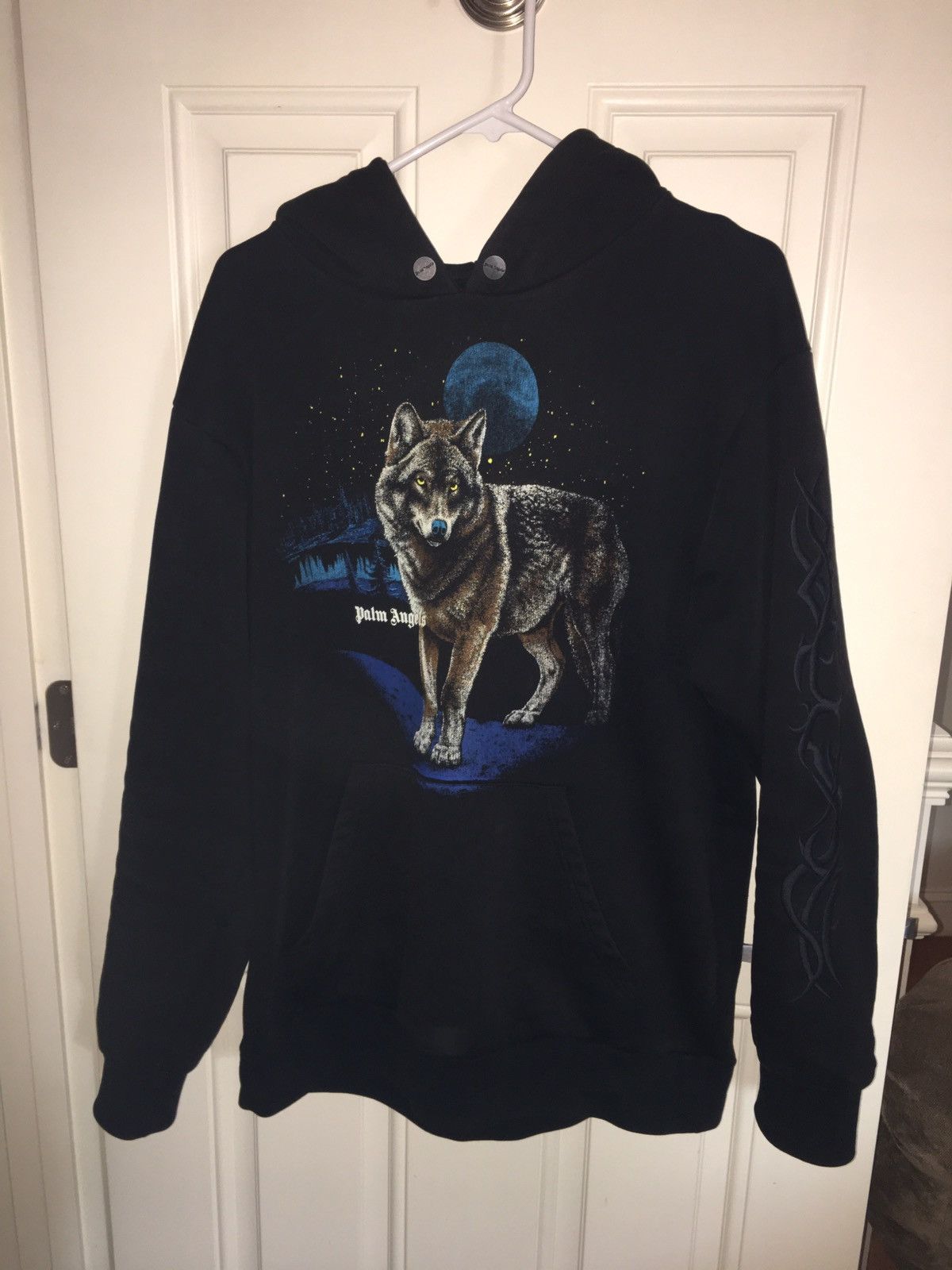 Palm Angels Alpha Wolf hoodie | Grailed