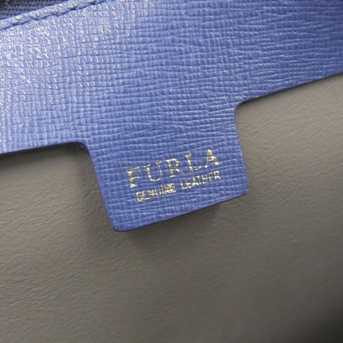 Furla FURLA leather handbag blue ladies | Grailed