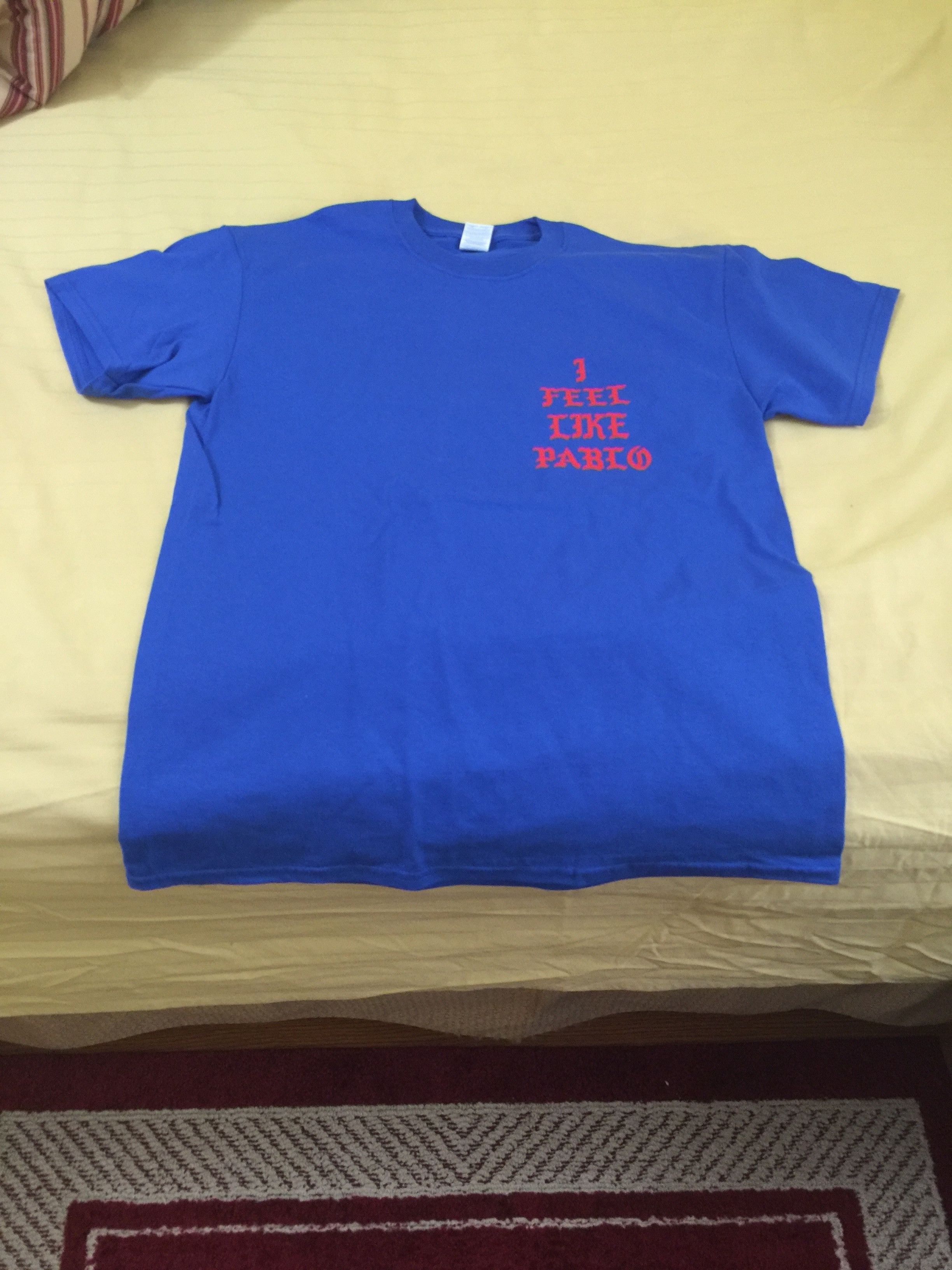 Kanye West TLOP Light Beams Blue Shirt | Grailed