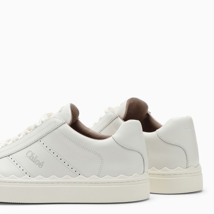 Chloe Chloe Low White Leather Trainer | Grailed