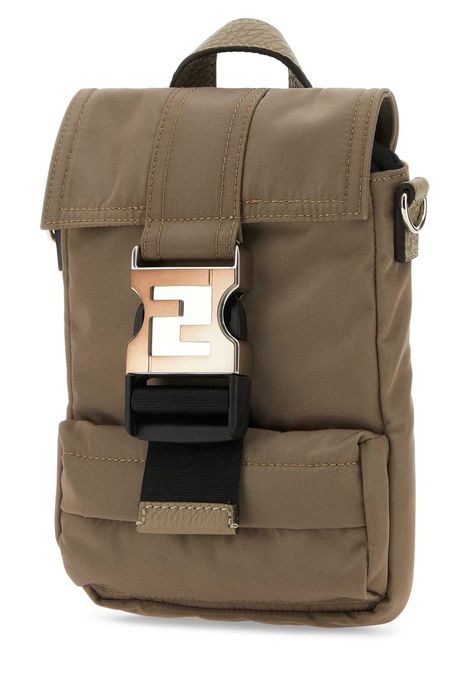 Fendi Dove Grey Nylon Mini Fendiness Backpack | Grailed
