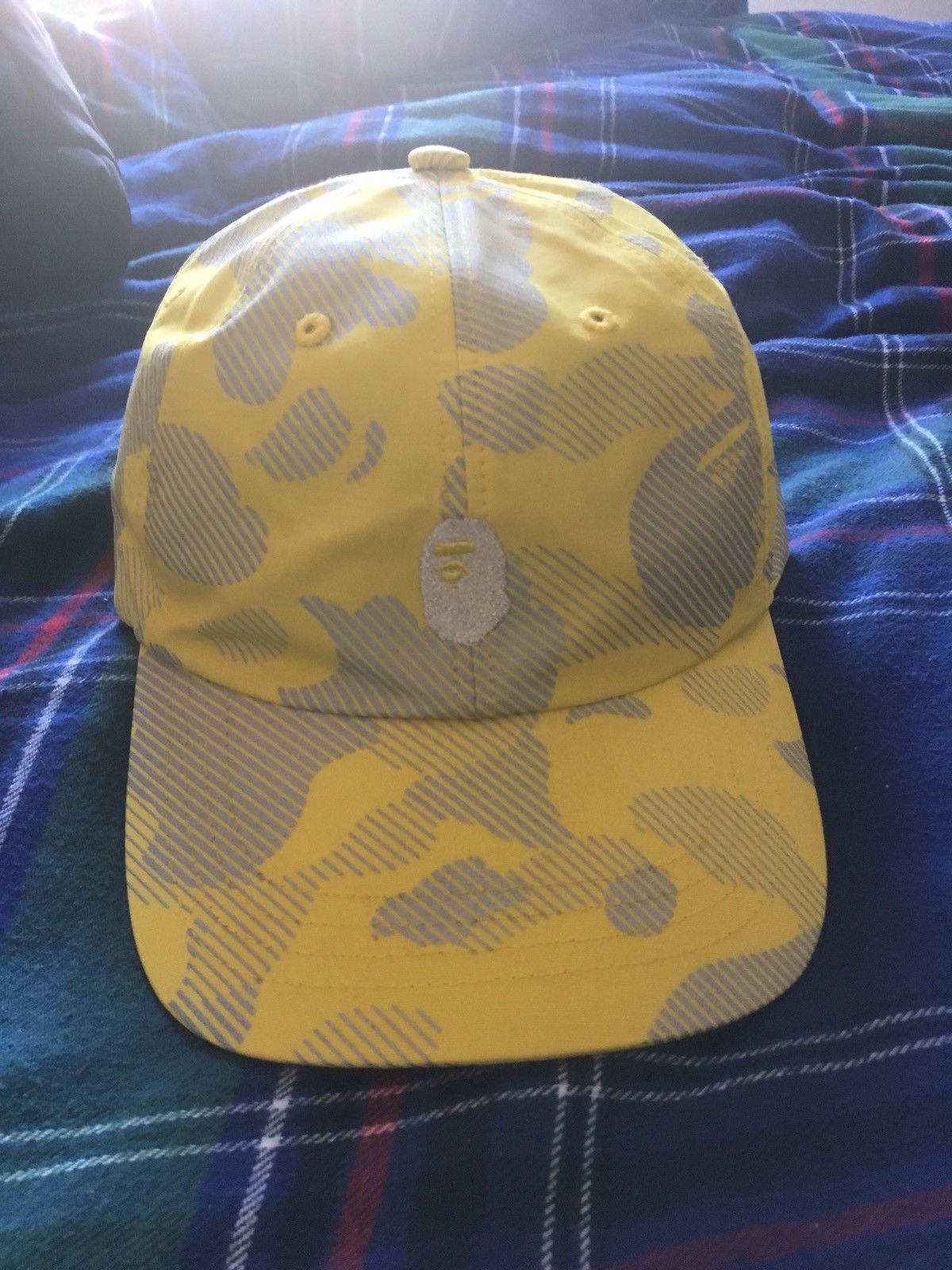 Bape Yellow Reflective Bape Hat | Grailed