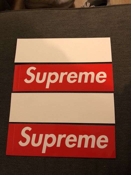Supreme Red Box Logo Large Sticker | Grailed