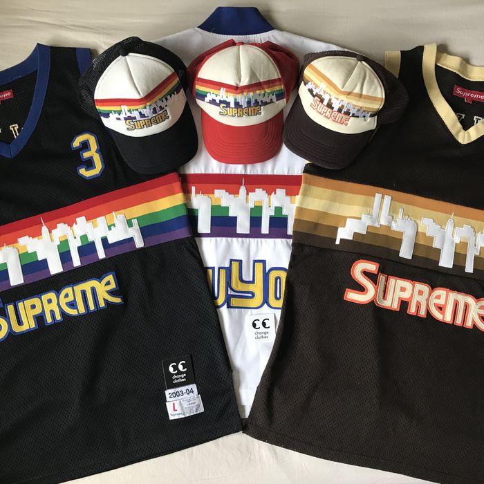 Supreme Supreme Nuggets Skyline Warm Up Jacket Size M 2003 Throwback ...