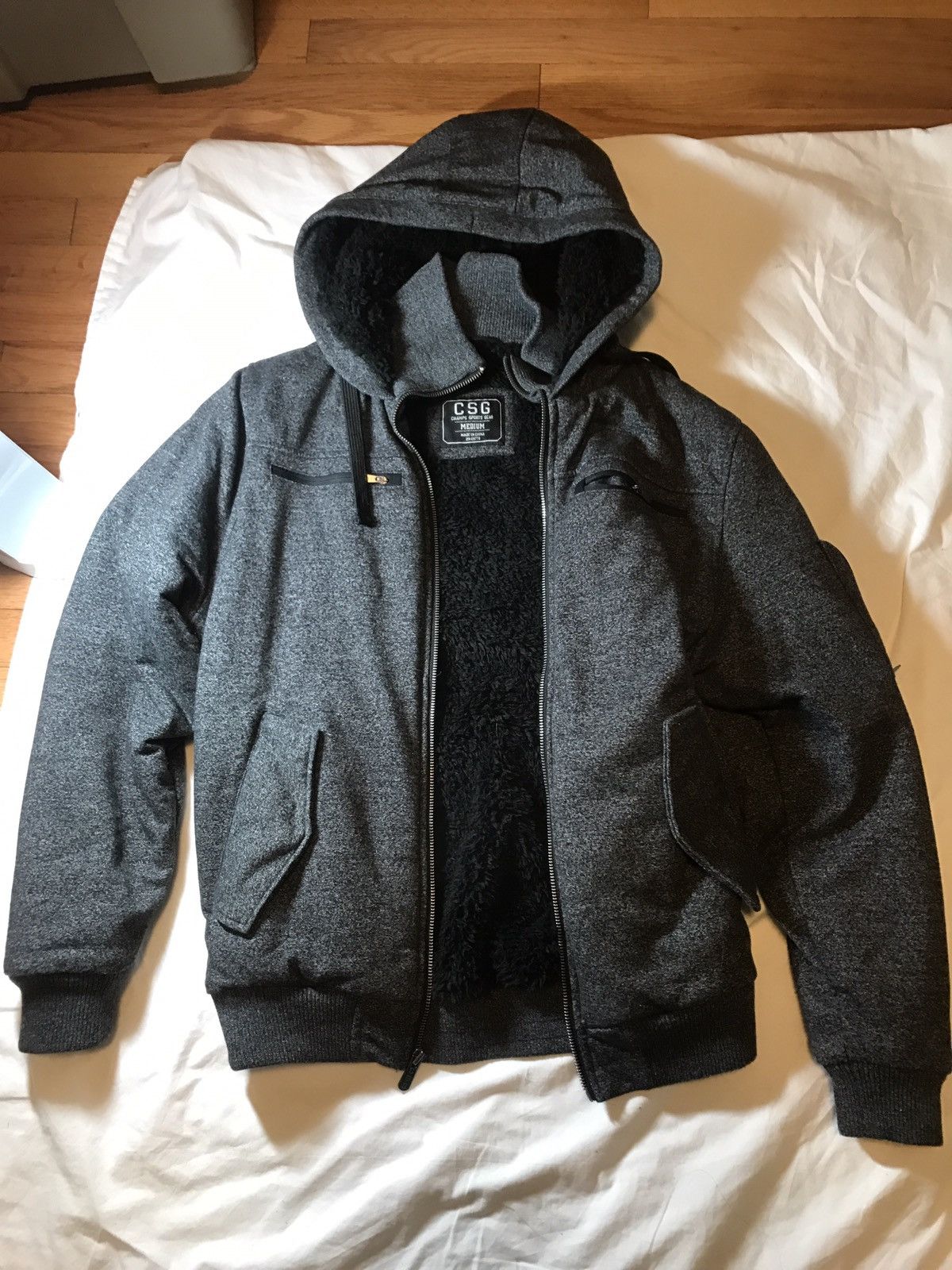 Champs Sport CSG Zip Up Fleece Hoodie | Grailed