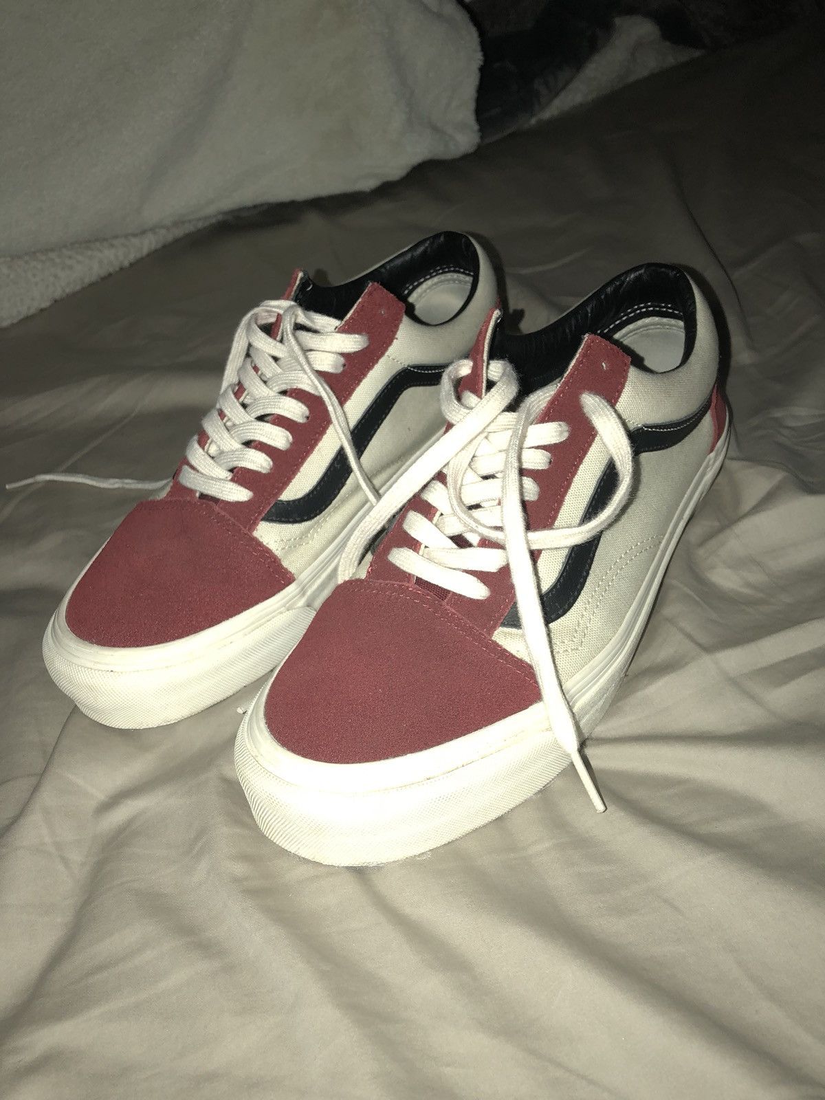 Vans Vans Vault Red Dahlia Old Skools As Seen On Kendrick | Grailed