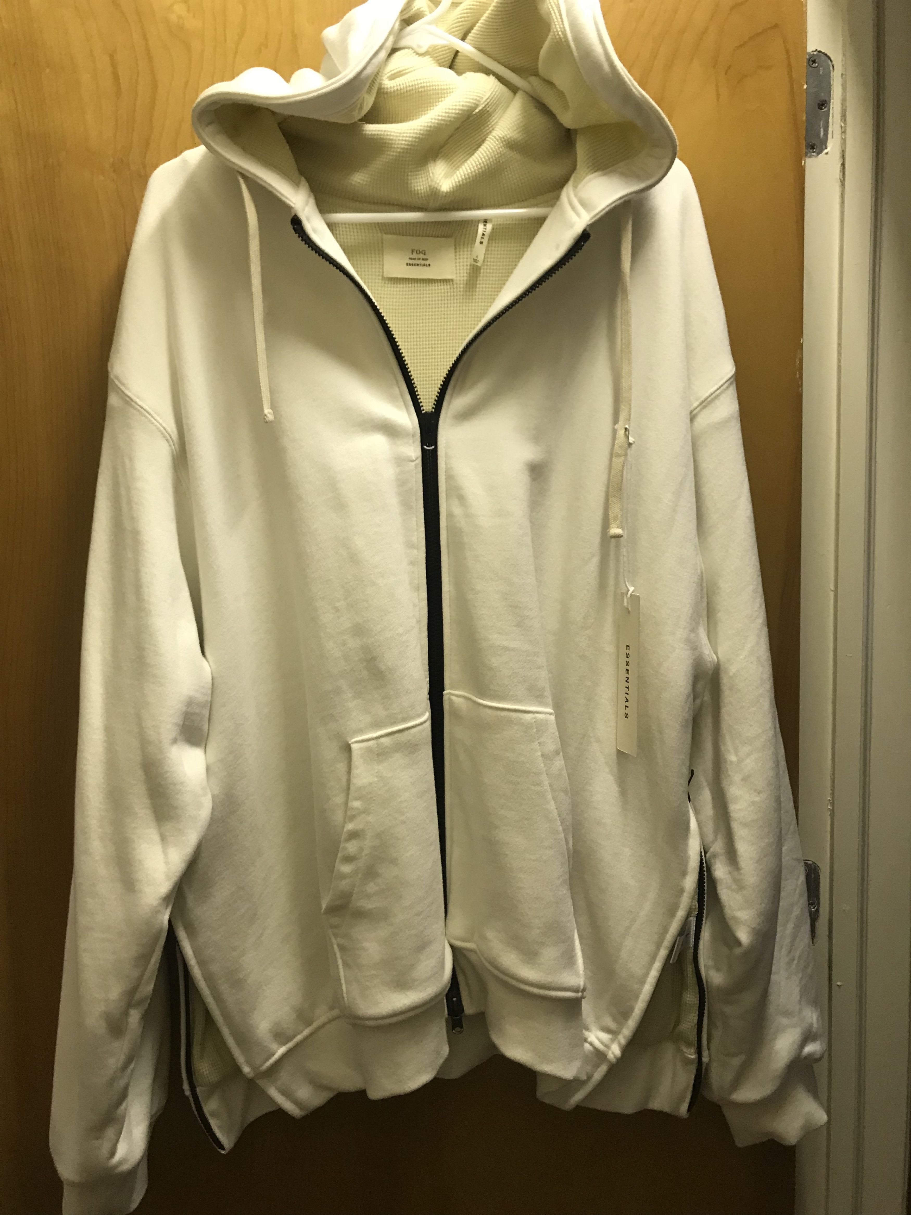 FOG × Pacsun Fear Of God x PacSun - FOG Essentials Thermal Zip Hoodie ...