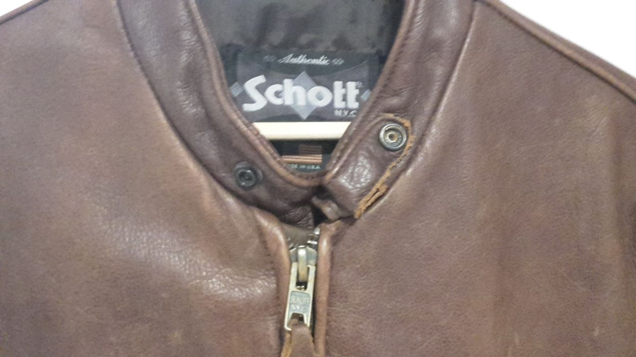 Schott Cafe Racer 654 Leather Jacket | Grailed