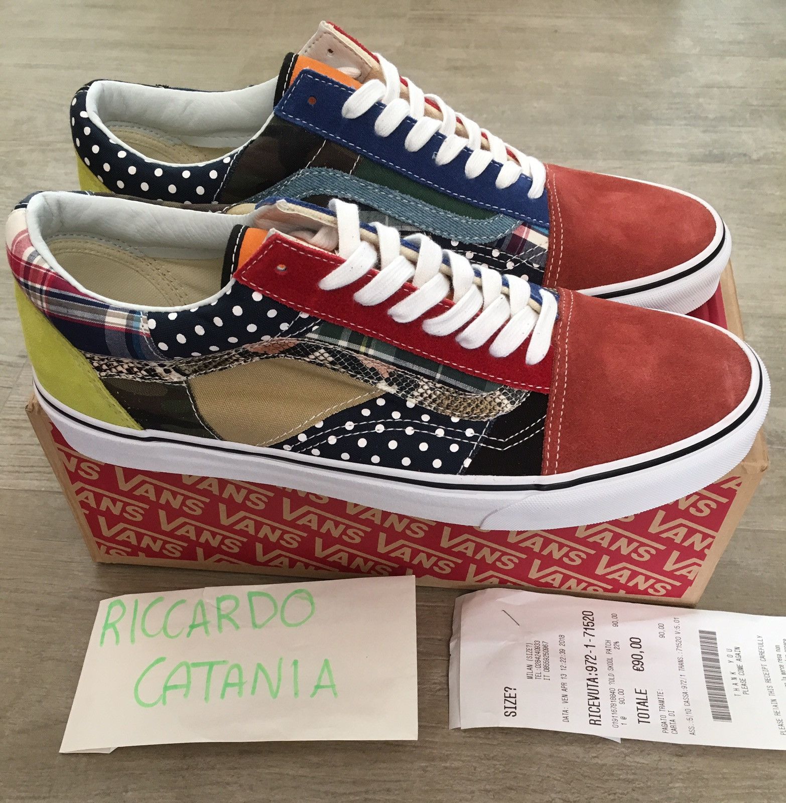 Size? × Vans Vans x Size? patchwork Factory Floor | Grailed