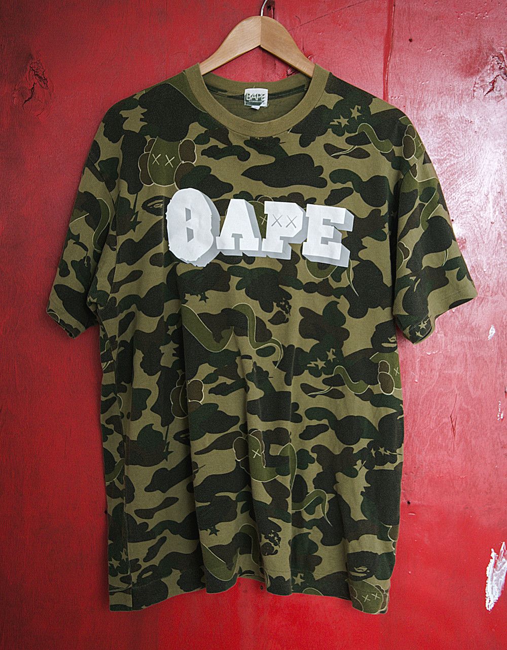 Bape BAPE X KAWS COLLAB T SHIRT | Grailed