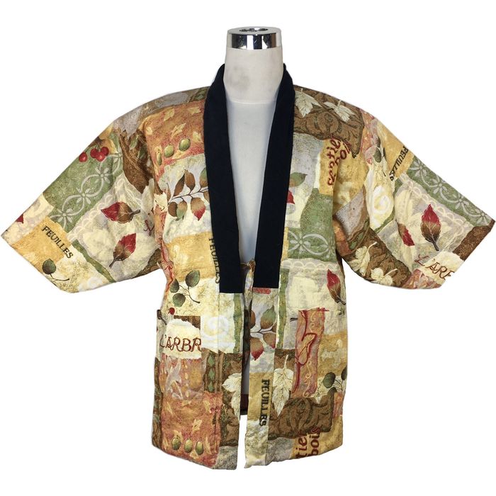 Japanese Brand Dotera Floral Padded Down Kimono Jacket This Is Made In ...