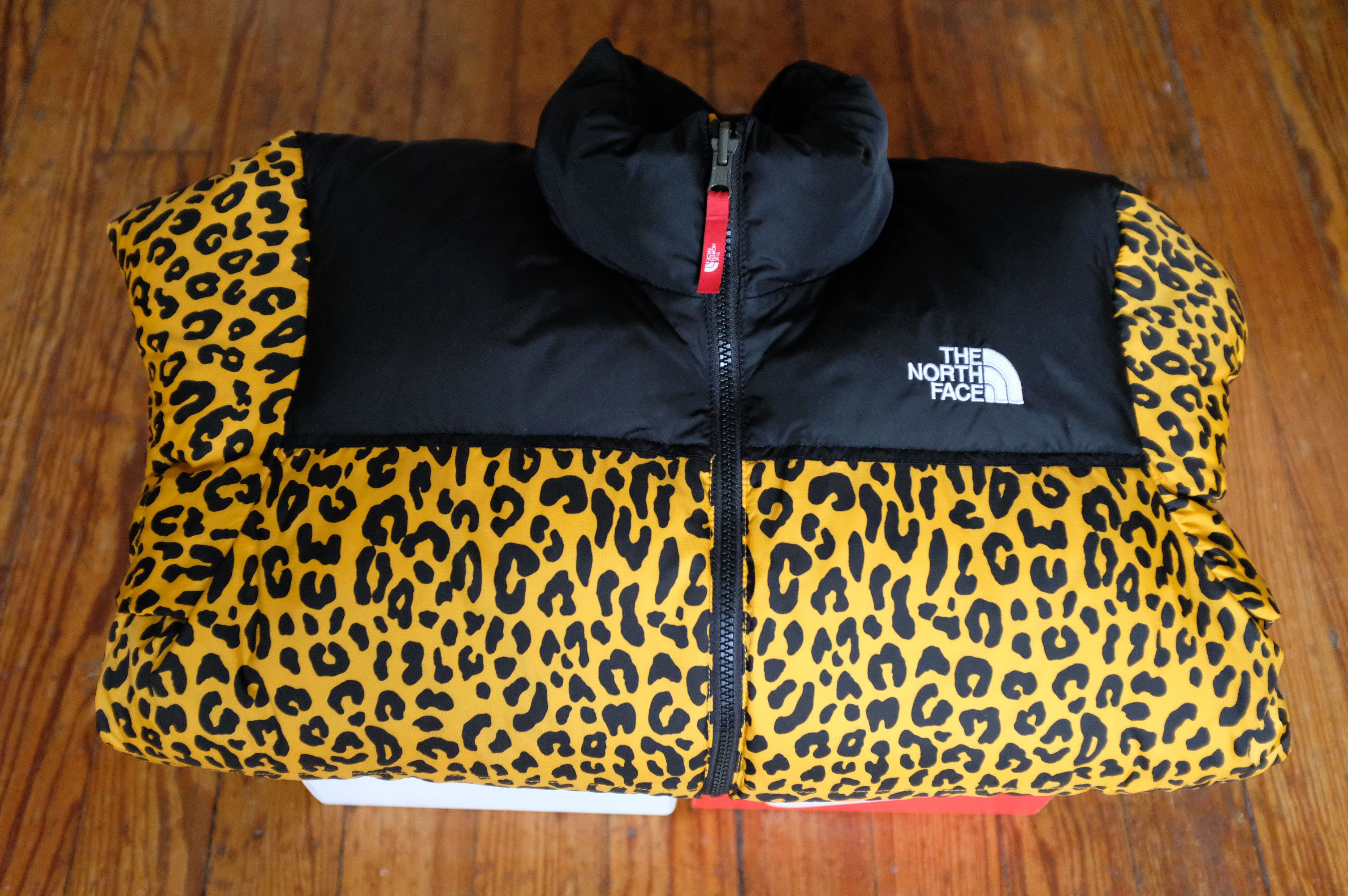 Supreme Leopard Print Nuptse Down Jacket | Grailed