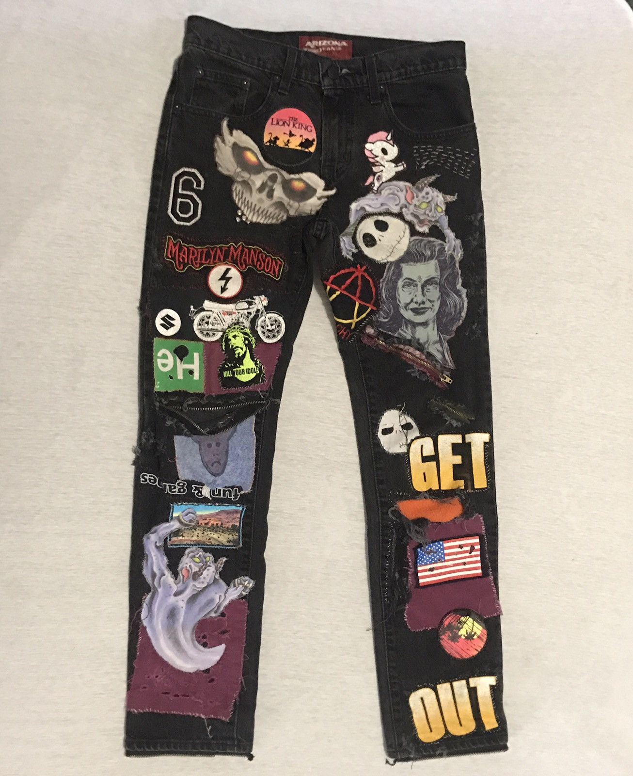 Custom Custom Patches Up Jeans | Grailed