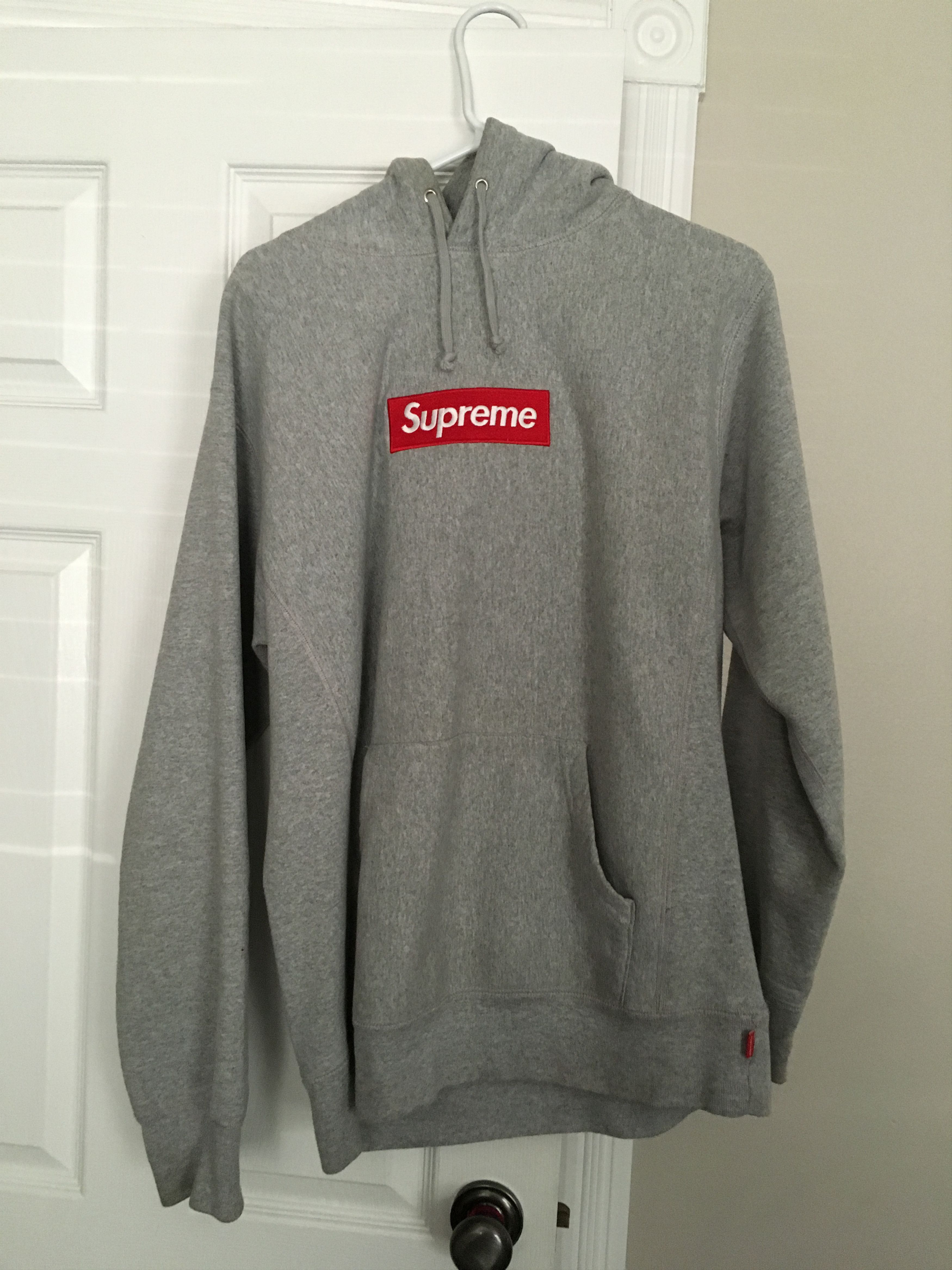 Supreme Box logo hoodie grey | Grailed