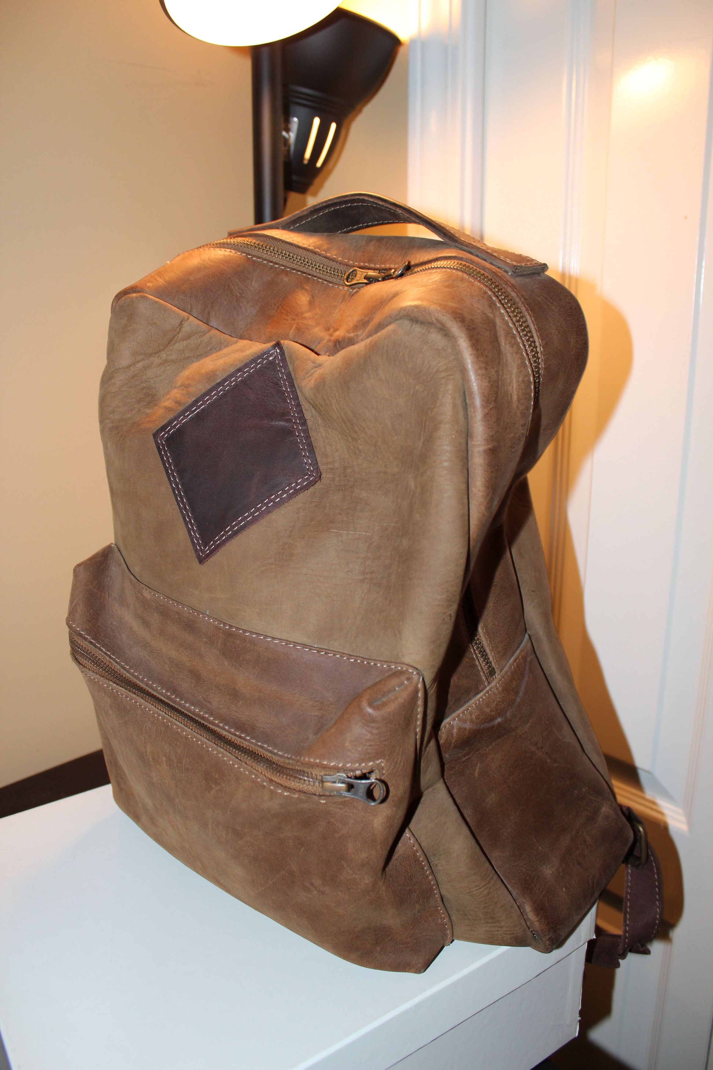 Custom Full Natural Leather Backpack | Grailed