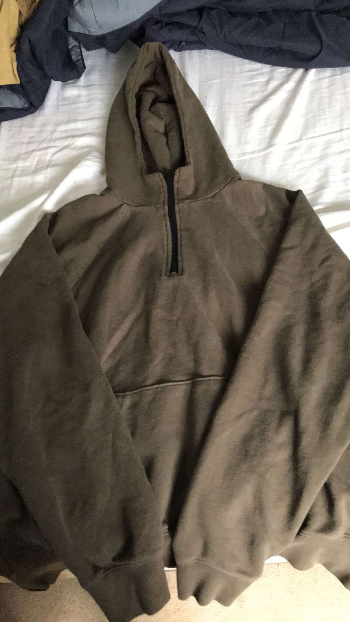 FOG Essentials Half Zip Hoodie | Grailed