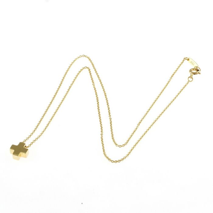 Tiffany & Co. Tiffany Roman Cross Necklace 18K Yellow Gold Women's ...