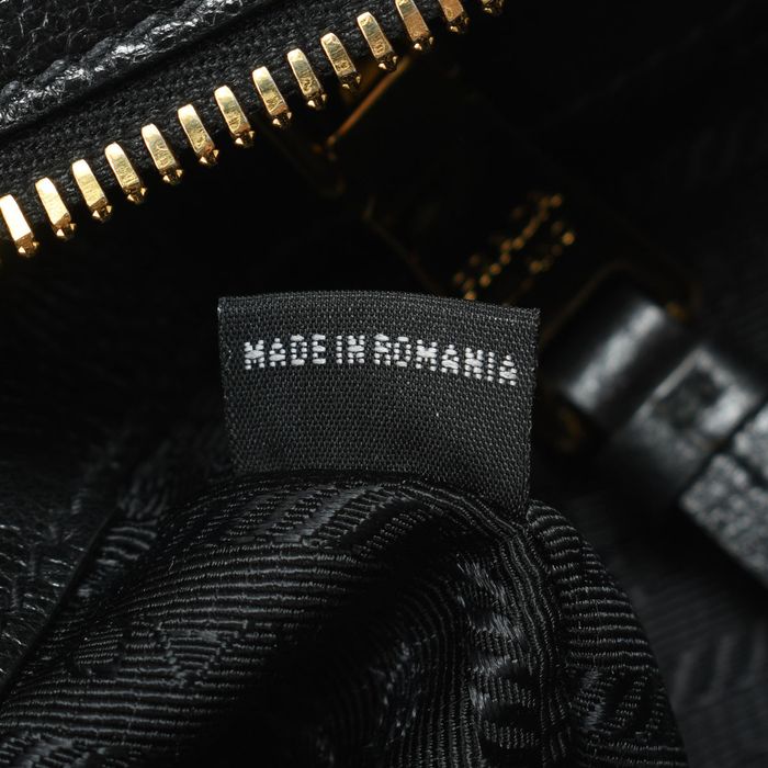 Prada Prada Tote Bag Gold Hardware Leather 2way Bag Black | Grailed