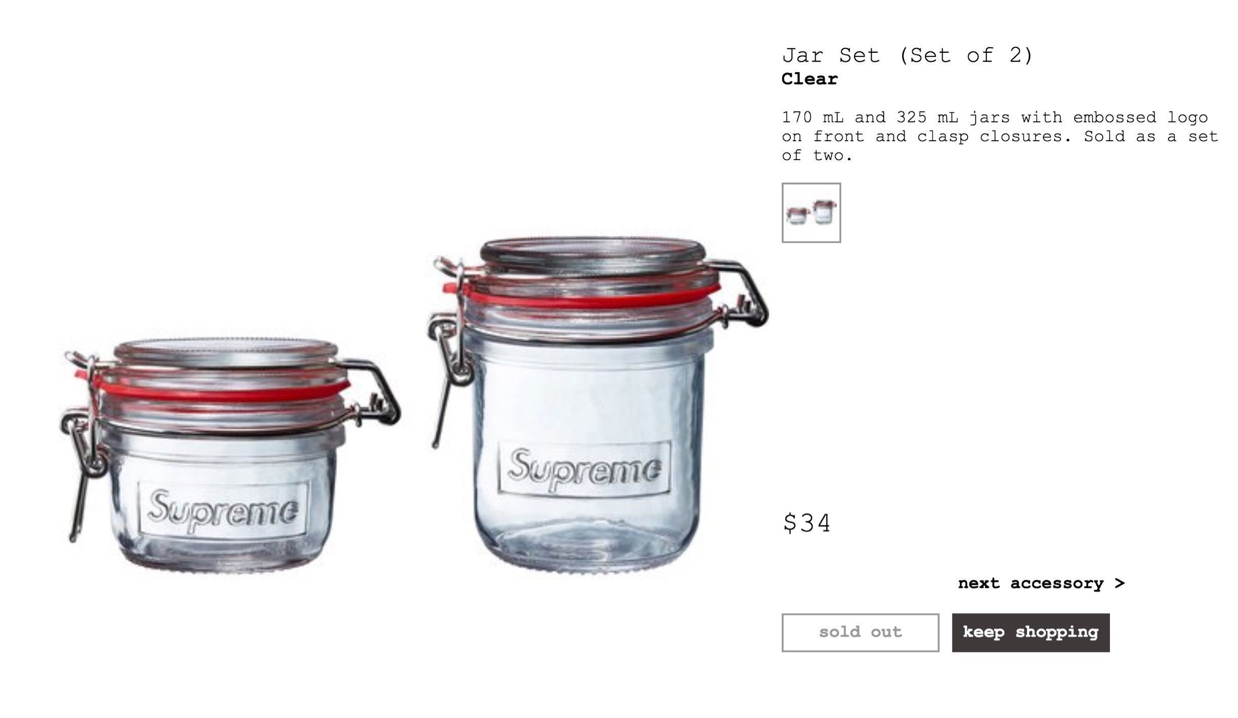 Supreme Jar Set | Grailed