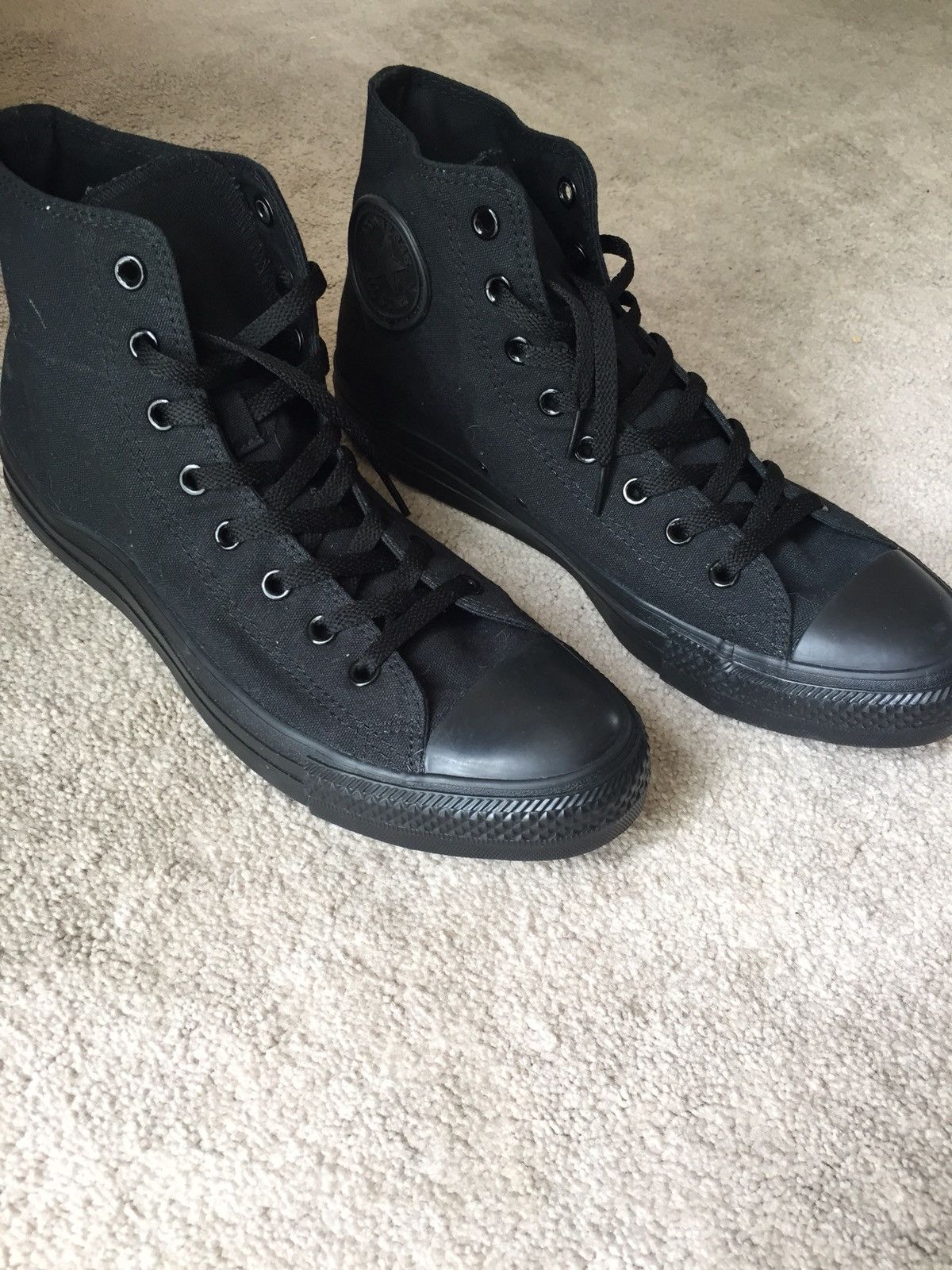 Converse NEW All black hi top chuck Taylor’s | Grailed
