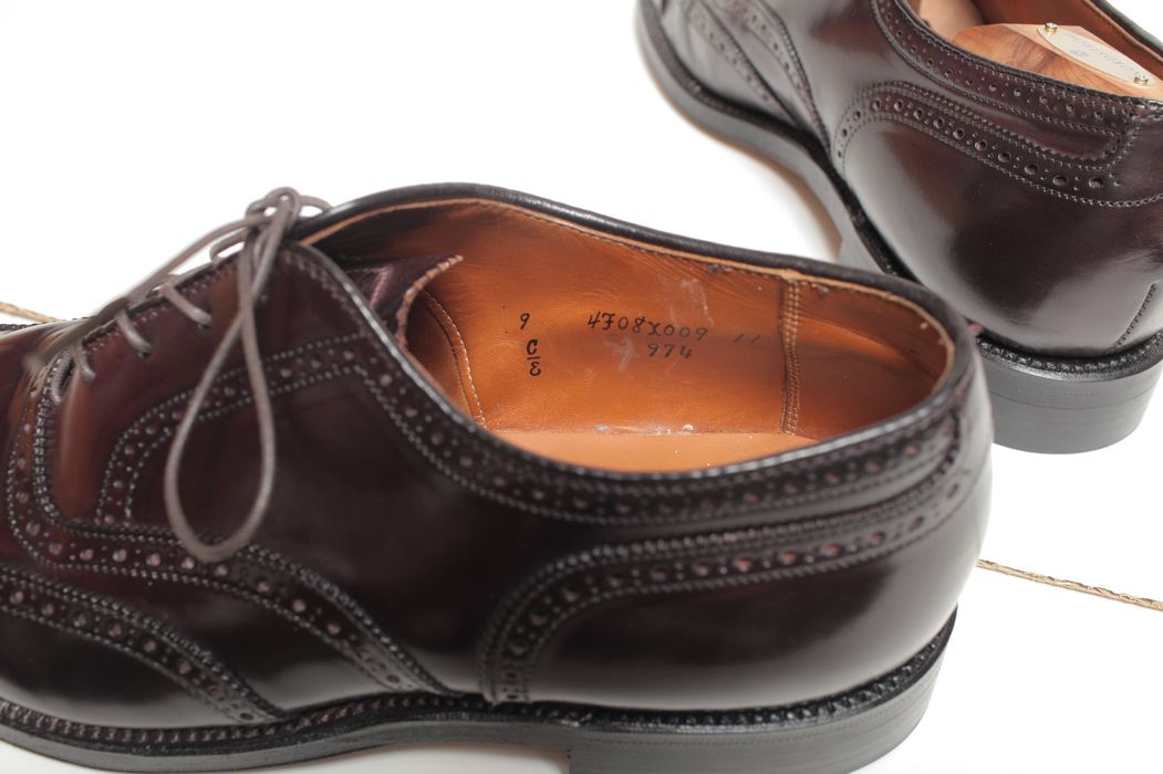 Alden 974 Shell Cordovan Wing Tip Bal Oxford 9E | Grailed