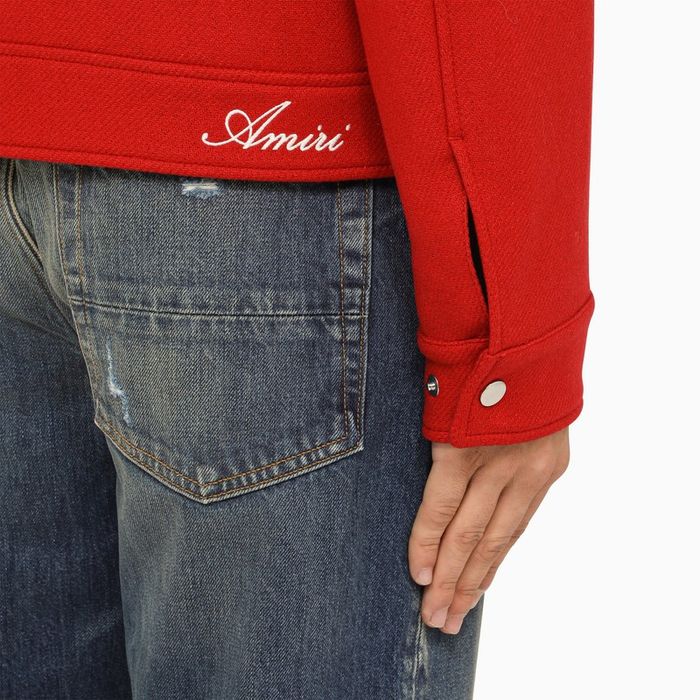 Amiri Amiri Wool Jacket With Diamond Pattern | Grailed