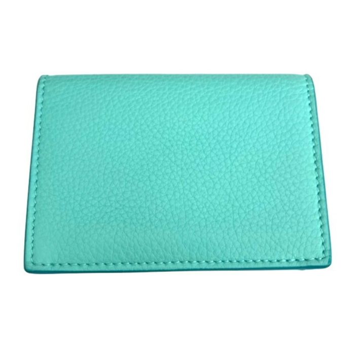 Tiffany & Co. Tiffany & Co. Vertical Field Card Case Leather Blue ...