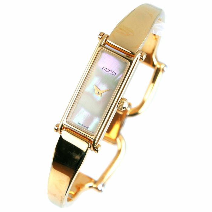 Gucci GUCCI Shell Watch 1500L Gold Plated Swiss Made Quartz Analog ...
