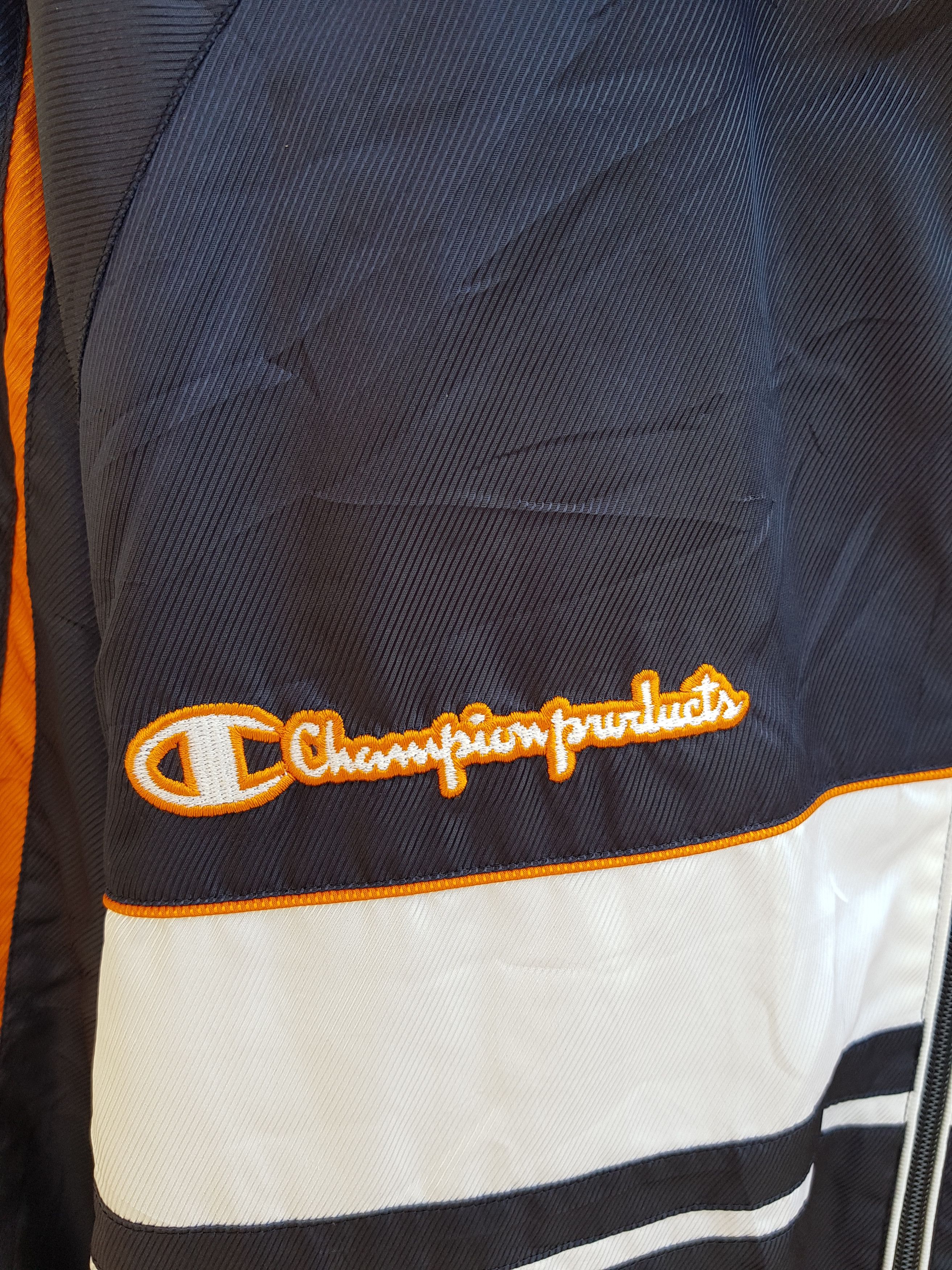 Champion Embroidered Logo Color Block Hoodies Windbreaker Run Running ...