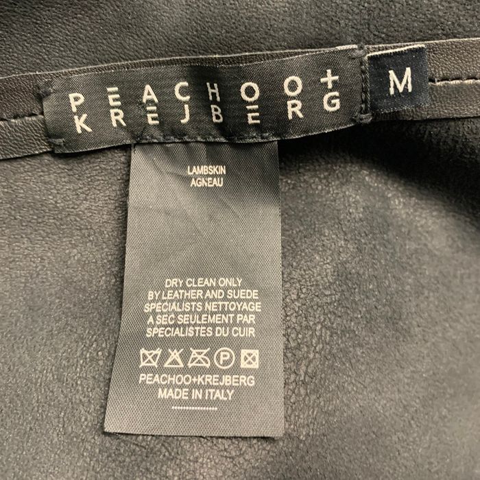 Peachoo And Krejberg Black Leather Lamb Skin Jacket | Grailed